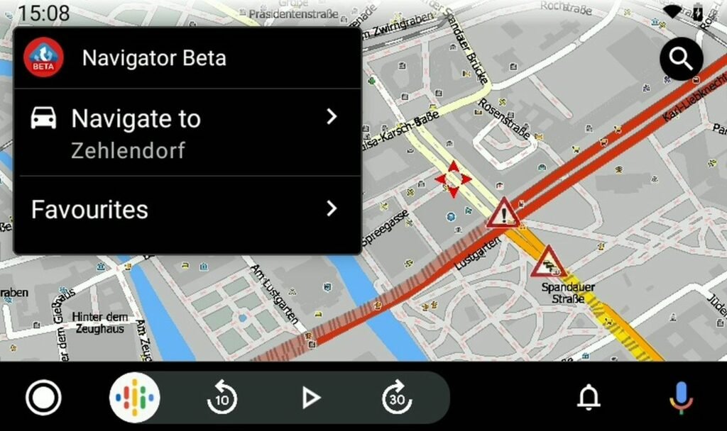 Android Auto: Neue Navigations-App startet auf Googles Infotainment-Plattform; MapFactor mit ...