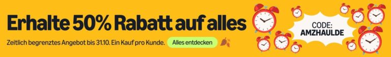 Amazon: Jetzt 50 Prozent Rabatt auf alles sichern! Haul-Aktionen ...