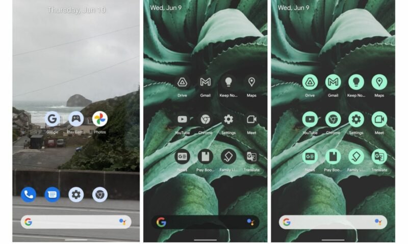 Android 12 & Material You: Die neue Theme Engine kann App-Icons ...
