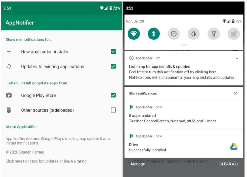 Android: Mit dieser kostenlosen App lassen sich die Google Play Store-Benachrichtigungen ...