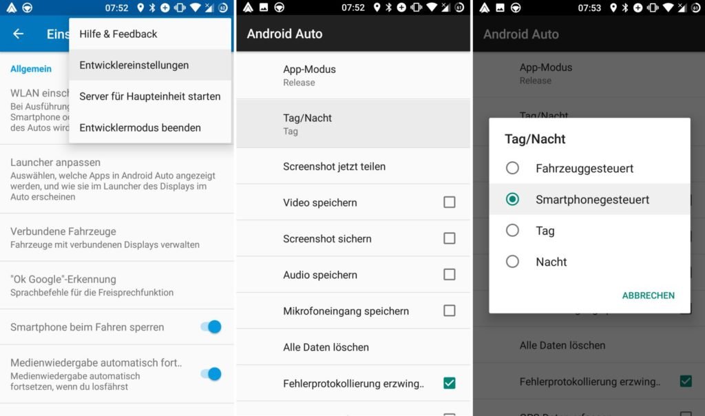 Android Auto: So lässt sich der automatische Wechsel in den Dark Mode ...