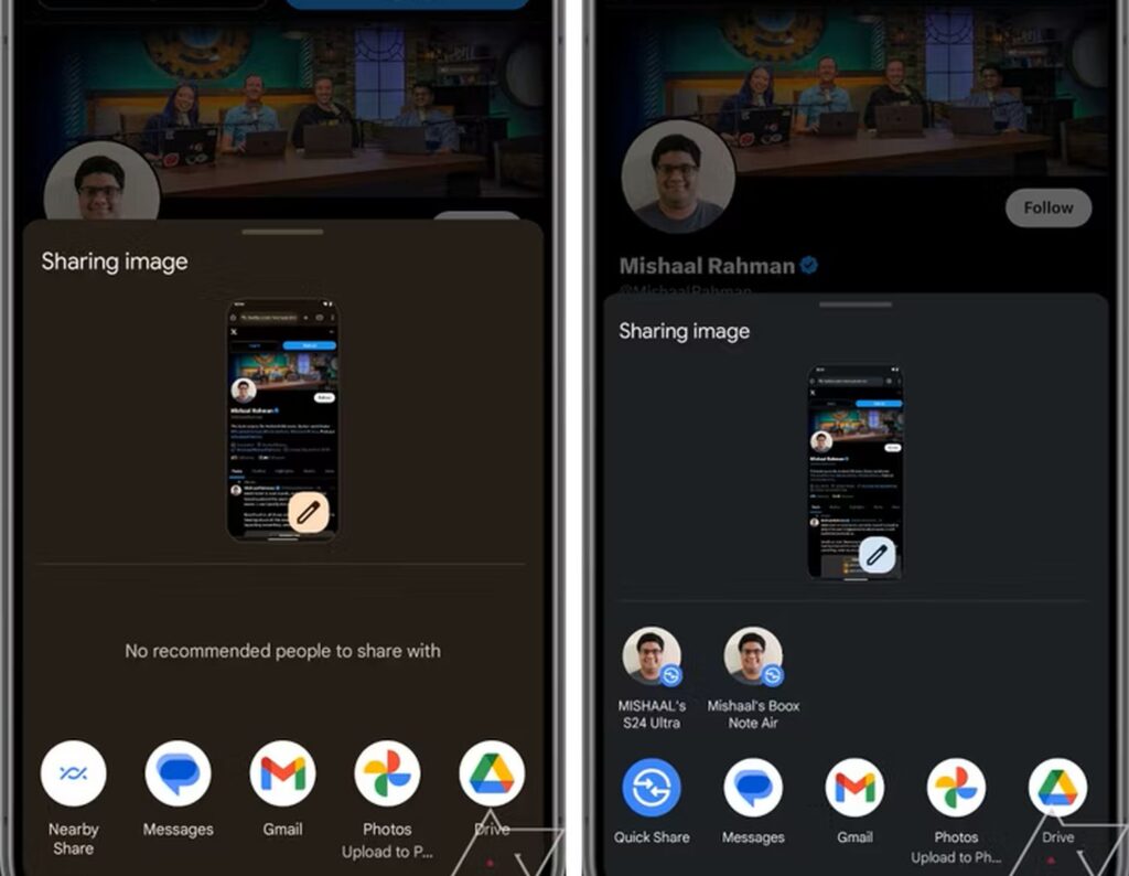 Android: Quick Share macht Nearby Share quicker - Teilen von Inhalten ...