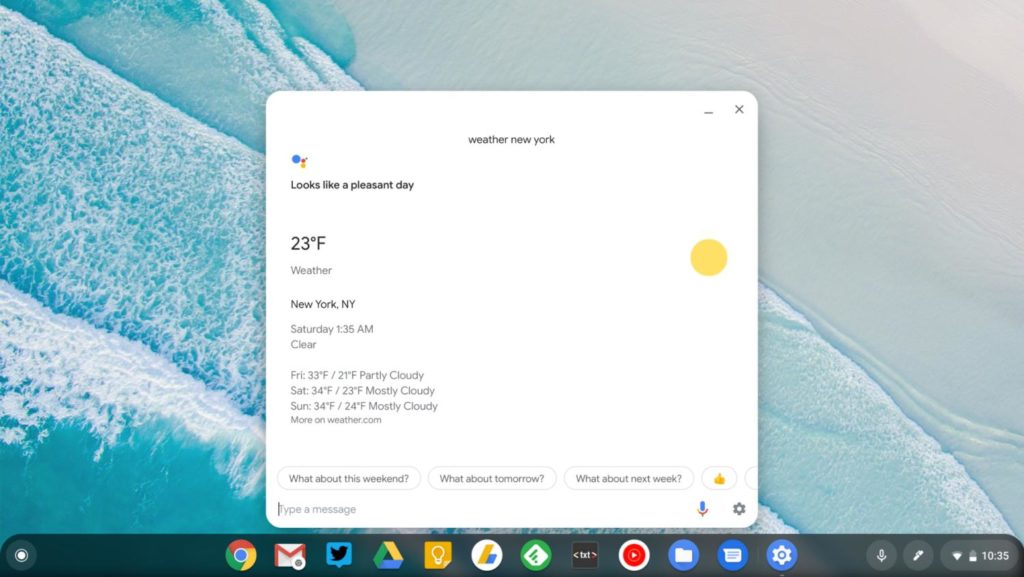 Google Chrome OS 72 wird ausgerollt: Google Assistant-Integration, Bild ...
