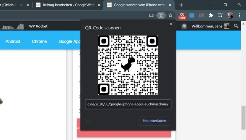 Google Chrome: So lässt sich der QR-Code-Generator aktivieren & kurze ...