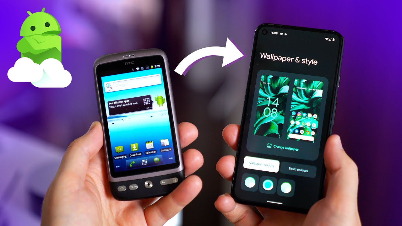 Android: Von Cupcake und Holo bis Android 12 Material You - die ...