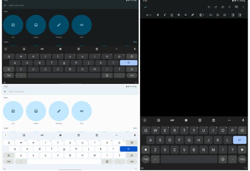 Gboard: Neues Tablet-Design bringt zusätzliche Buttons in die Tastatur ...