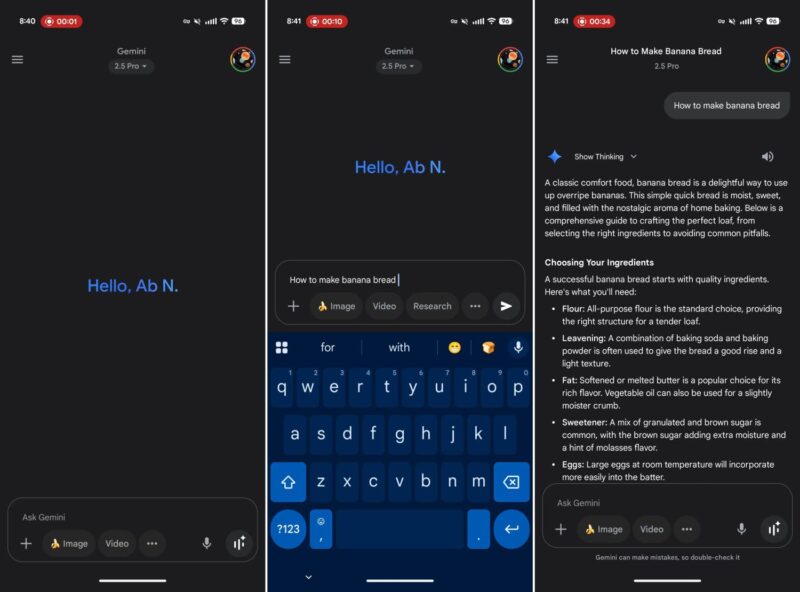 Gemini: Android-App erhält neue Oberfläche - schafft mehr Platz für ...