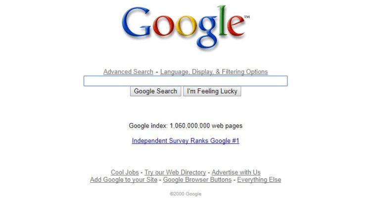 25 Jahre Google: Die Geschichte der Google-Startseite - so hat sich die Startseite seit 1997 ...