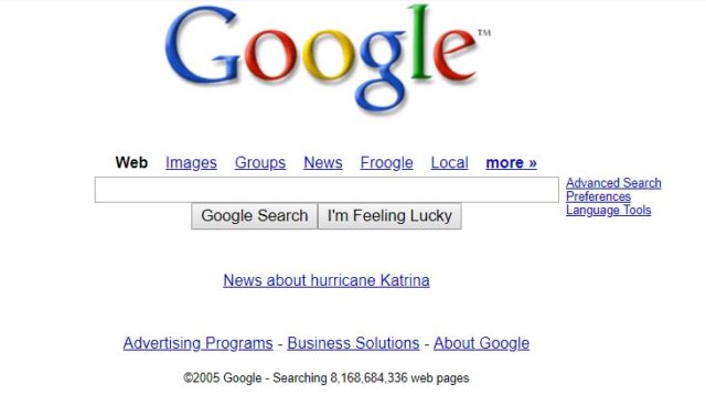 26 Jahre Google: Die Geschichte der Google-Startseite - so hat sich die ...