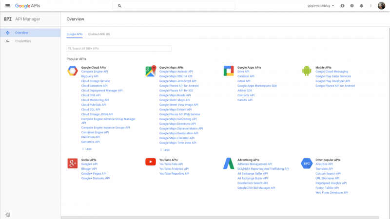 Google API Console: Neue und verbesserte Übersicht über alle Google ...