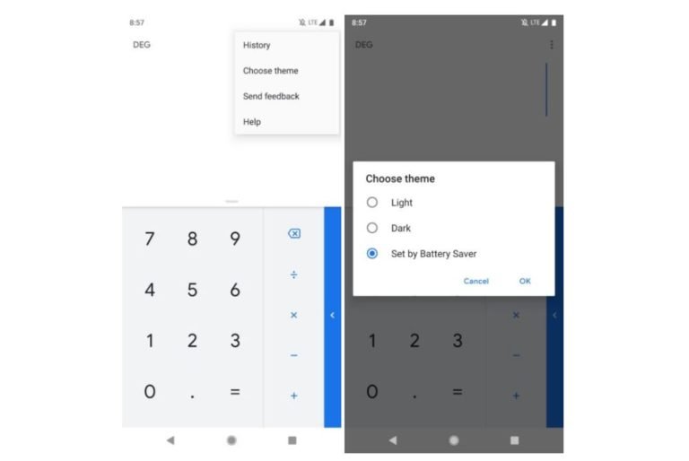 Google Rechner: Der Android-Taschenrechner hat jetzt einen Dark Mode ...