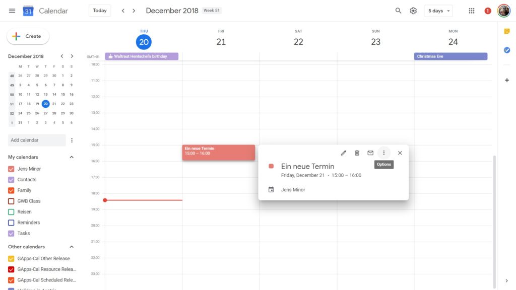 Google Calendar: Aktualisiertes Design für die Weboberfläche des ...