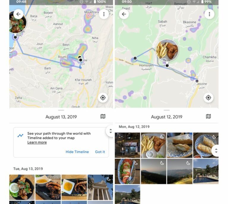 Google Fotos: Bilder auf der Karte zeigen; Google Maps Standortverlauf ...