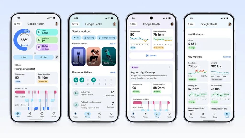 Google Health: Neue Fitnessplattform ersetzt Fitbit - neue App mit ...