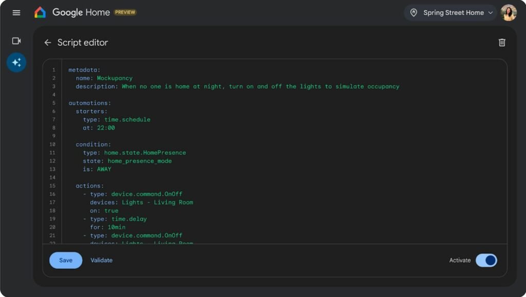 Google Home: Der neue Skript Editor ist da - starkes Tool zur Erstellung von Smart Home-Abläufen ...