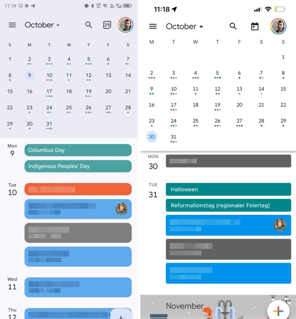 Google Kalender: Update bringt neuen Heute-Button in die App - zeigt ...