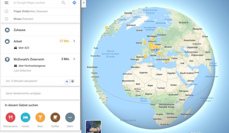 Google Maps ändert Darstellung Der Erde Die Erde Ist Nun Endlich Keine