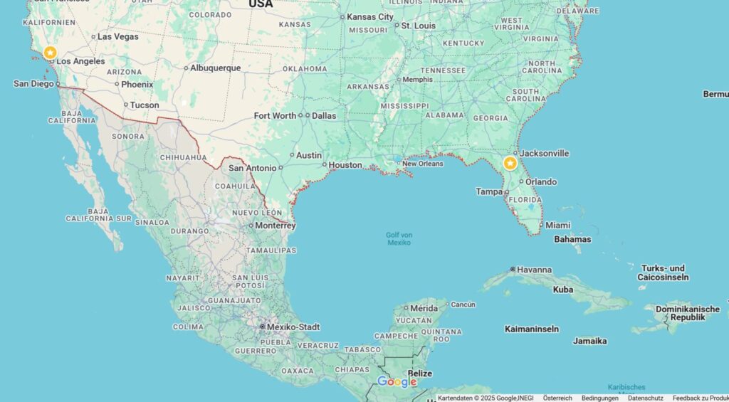 Google Maps: Aus dem 'Golf von Mexiko' wird der 'Gulf of America ...