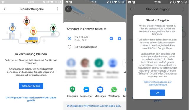 Google Maps: So lässt sich der eigene Live-Standort für andere Nutzer ...