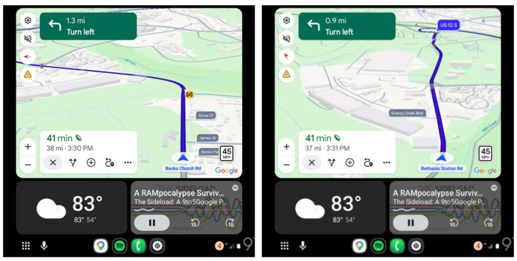 Android Auto: Google Maps Navigation erhält neue Label - Straßen werden ...