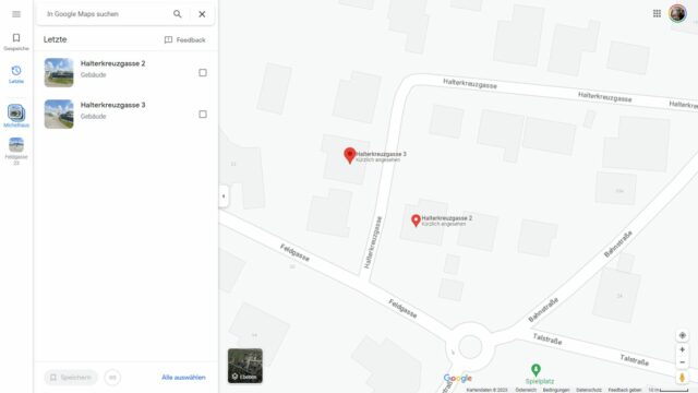 Google Maps: Neue Navigation mit zuletzt aufgerufenen Orten in der ...