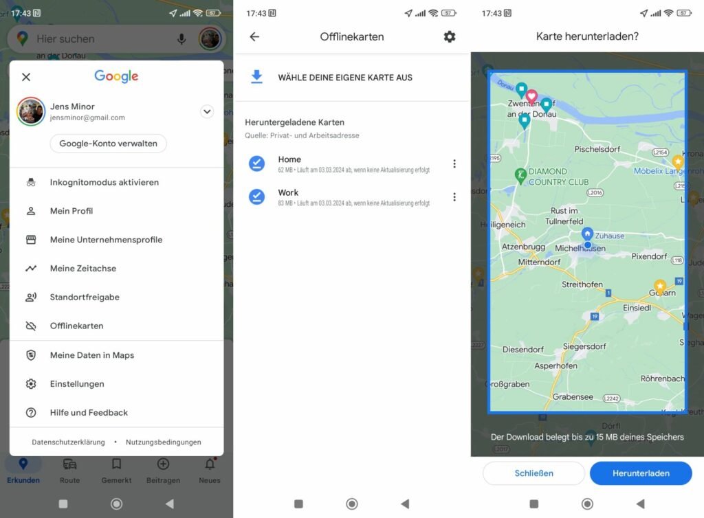 Google Maps: Navigation Offline nutzen - so lassen sich Ausschnitte ...