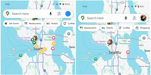 Google Maps: Pins werden durch kleine Punkte ersetzt - neue Darstellung für kleinere Zoomstufen ...