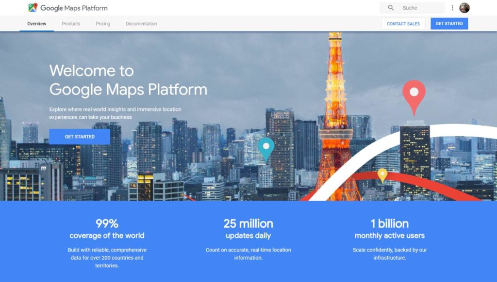 Google Maps Platform: Neue Struktur & Preisgestaltung für die zahlreichen Maps APIs