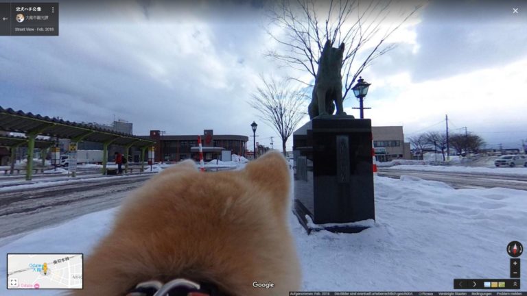 Google Maps: Dog View - Streetview zeigt die Hachiko-Stadt Odate aus ...