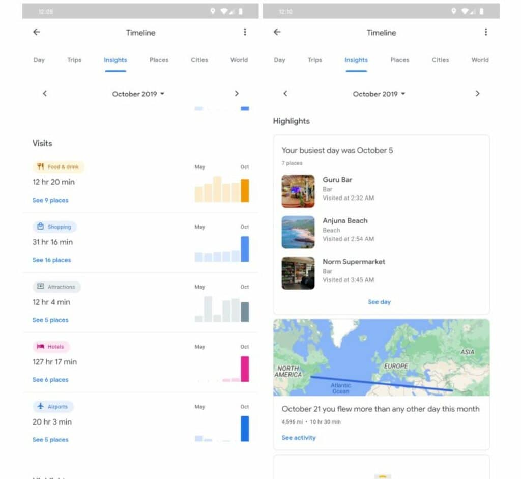 Google Maps: Wo war ich, wie oft und wie lange? Die Zeitachse erhält ...