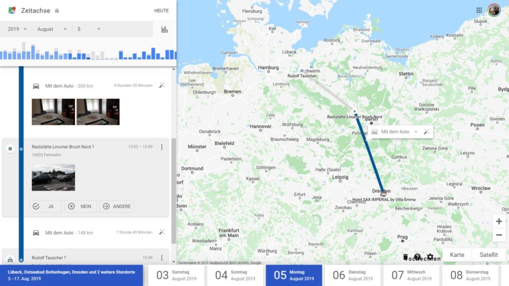 Google Maps: Zeitachse - Abfrage des Standortverlaufs sorgt für große ...