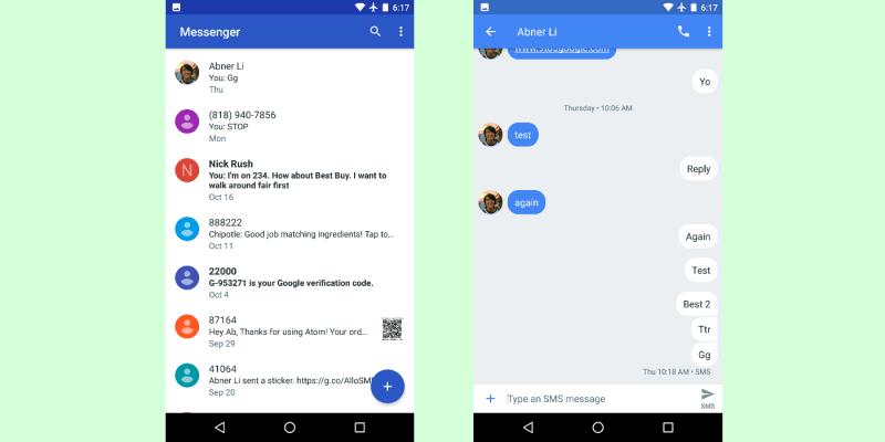 Google Messenger: Modernisierte Oberfläche und neues rundes Icon für Googles SMS-App ...