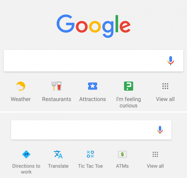 Google-App: Neuer Design-Test zeigt bunte Icons mit Suchvorschlägen ...