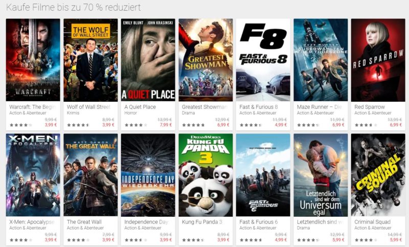 Black Friday Aktionen im Google Play Store: Bis zu 80 Prozent Rabatt auf Spiele, Apps, Filme und ...