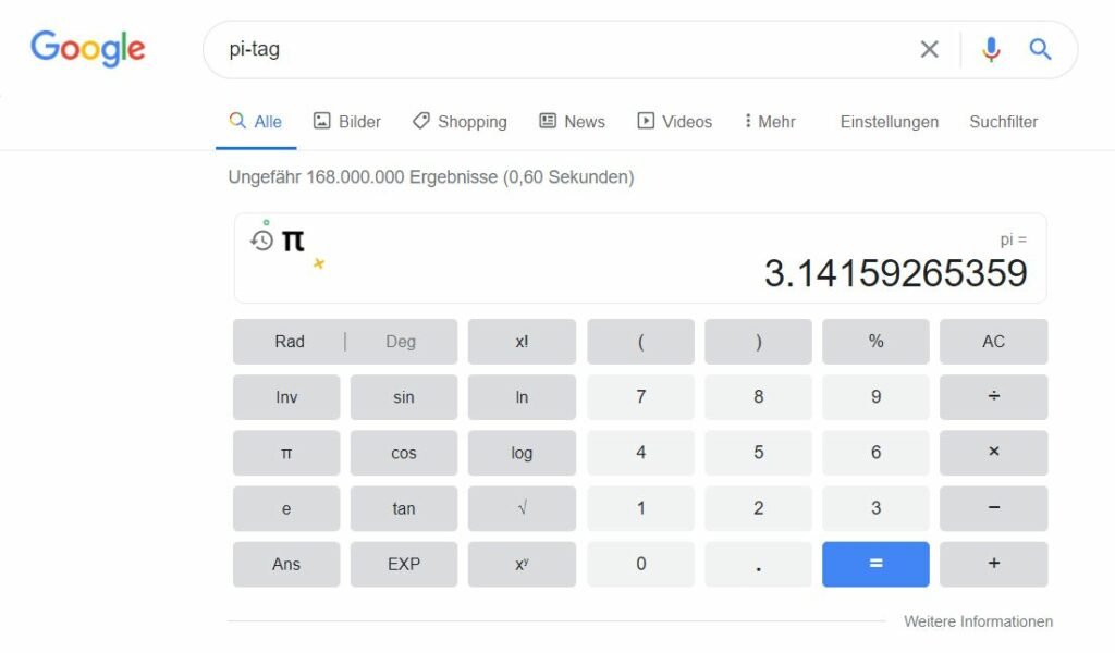 Heute ist Pi-Tag: Google bringt lehrreiches Easteregg in den ...