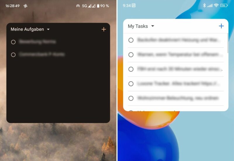 Google Tasks: Neues Homescreen-Widget im Material You-Design wird jetzt ausgerollt (Screenshots)