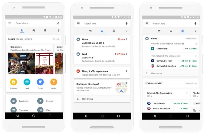 Großes Update für die Google Maps-App: Neue Bottom Bar enthält viele ...