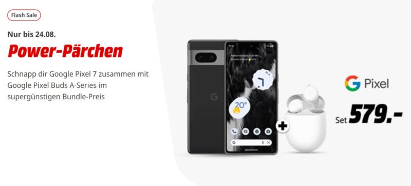 Starke Pixel-Aktionen: Pixel 7 günstiger + Pixel Buds A gratis / Pixel 7 + Pixel Watch für nur ...
