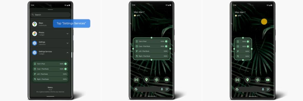 Pixel Feature Drop: The new battery widget in the Pixel Launcher should ...