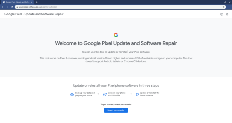 Pixel Repair Tool: Google ermöglicht Update-Installation für die Pixel ...