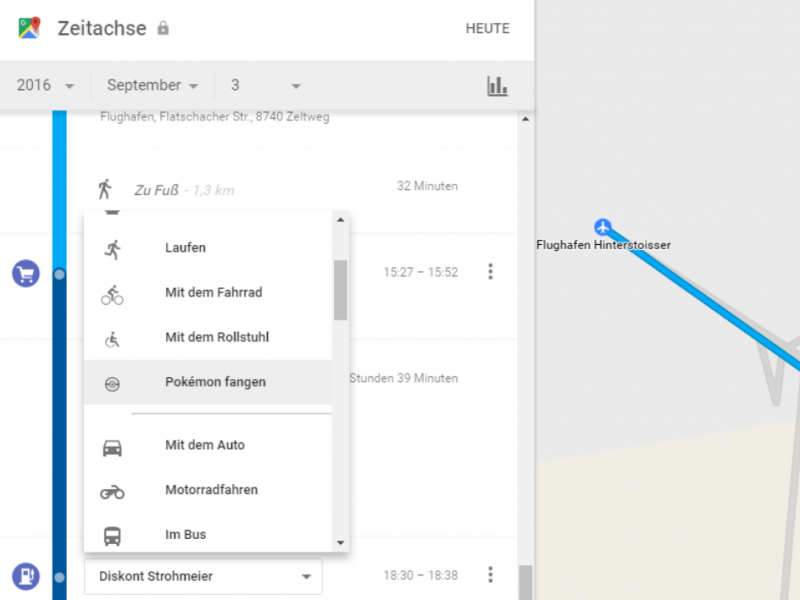 Google Maps: Die Zeitachse ermöglicht jetzt auch das Tracking der ...