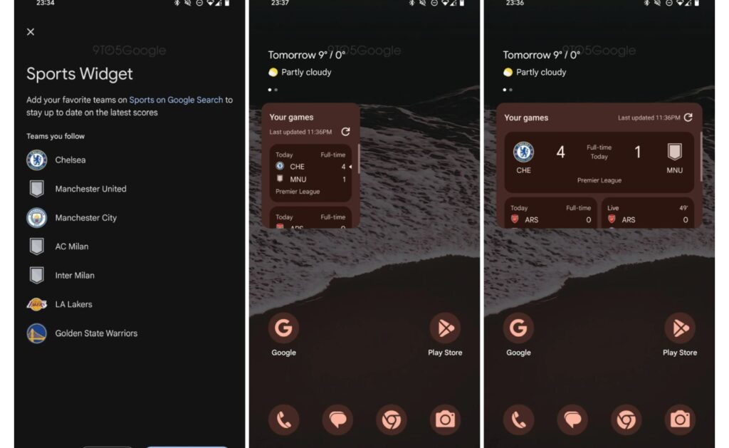 Android: Google bringt optimiertes Homescreen-Widget - das Sportwidget ...