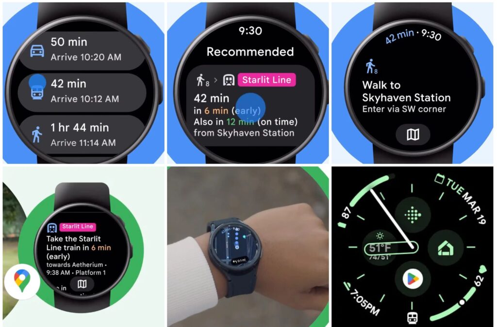 Google Maps & Wear OS: Navigationsanweisungen für den ÖPNV jetzt auf ...