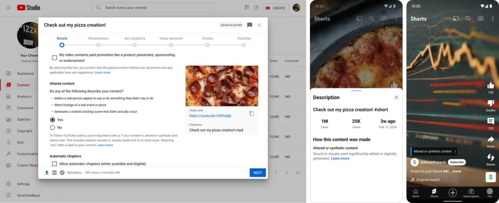 YouTube: KI-generierte Videos müssen gekennzeichnet werden - einzelne ...