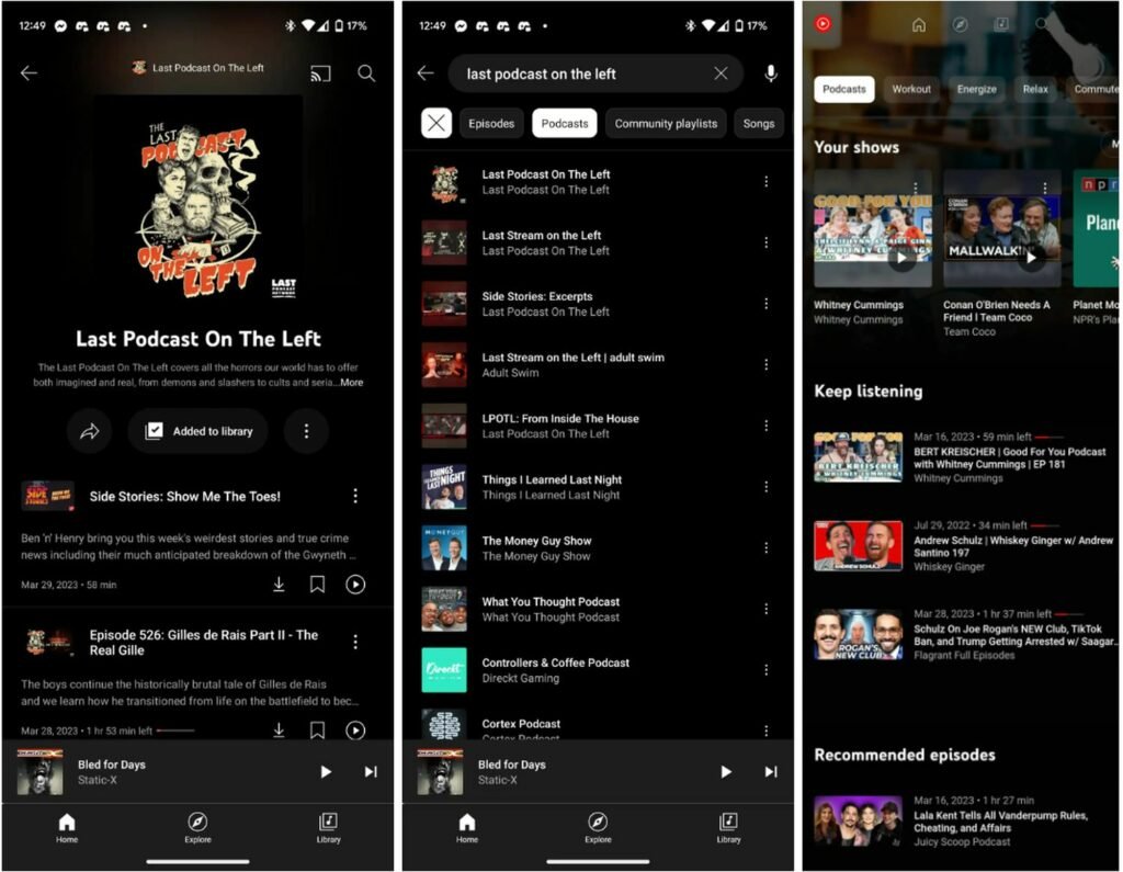 YouTube Music: Podcast-Feature startet für viele Nutzer - bringt ...